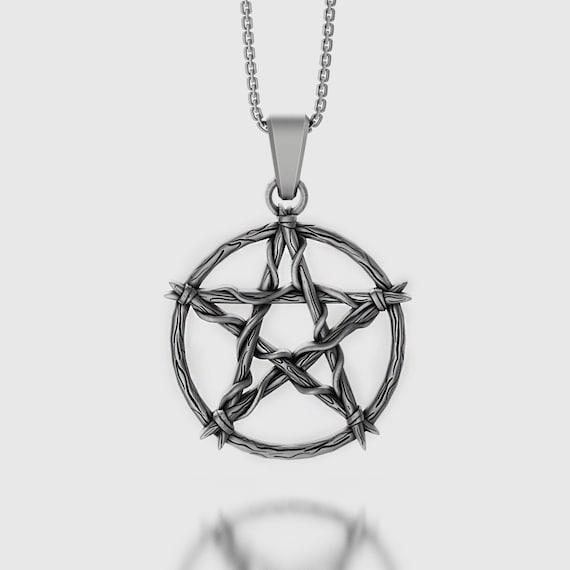 Pentagram pendant sterling silver store