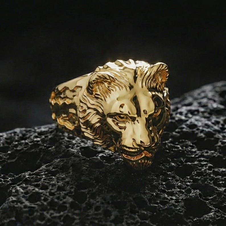Sterling Silver Lioness Ring - Women's Wildlife Animal Jewelry - Etsy