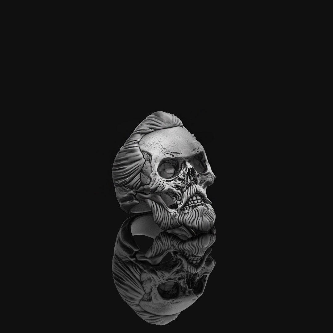 Skull Skeleton Bones Ring Mens Fashion Ring Gothic Jewelry Ring ...