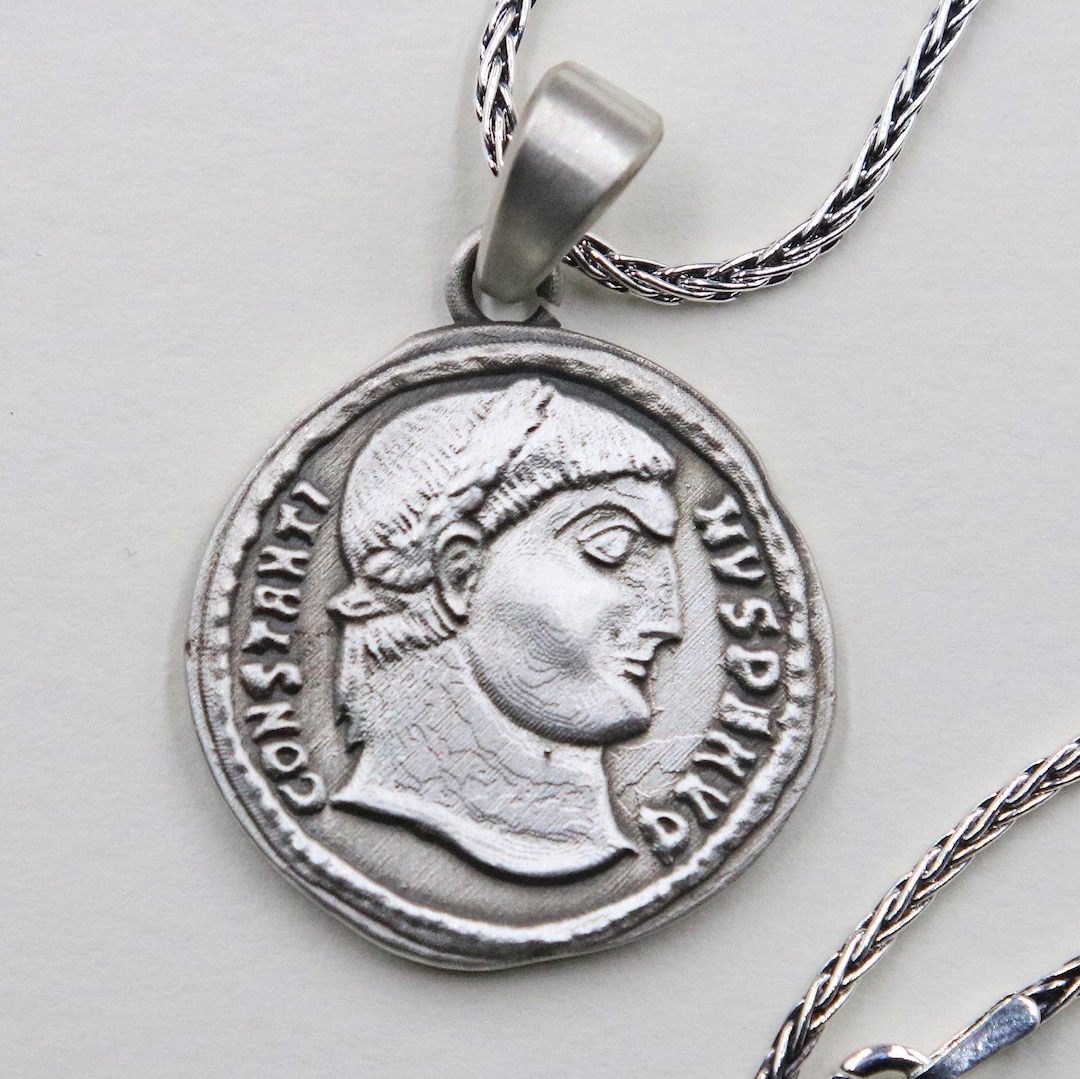 Emperor Constans, Ancient Coin Jewelry, Roman Coin Necklace, Antique ...
