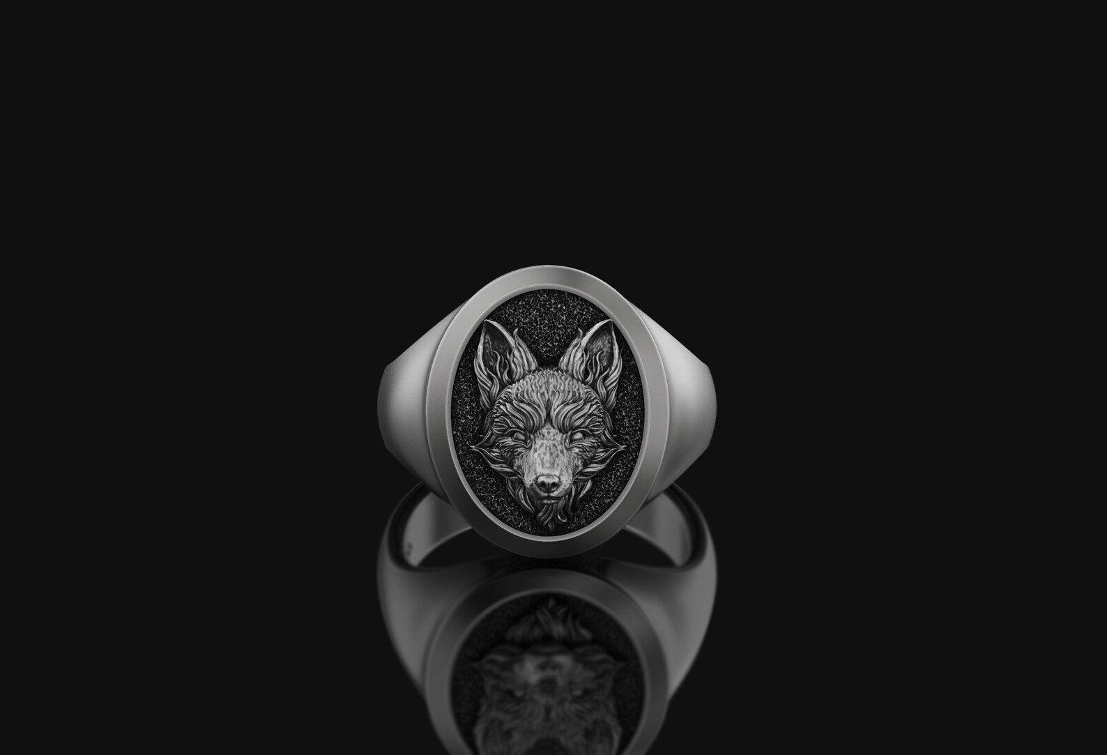 Fox Ring Animal Signet Women's Accessory Silver Jewelry - Etsy