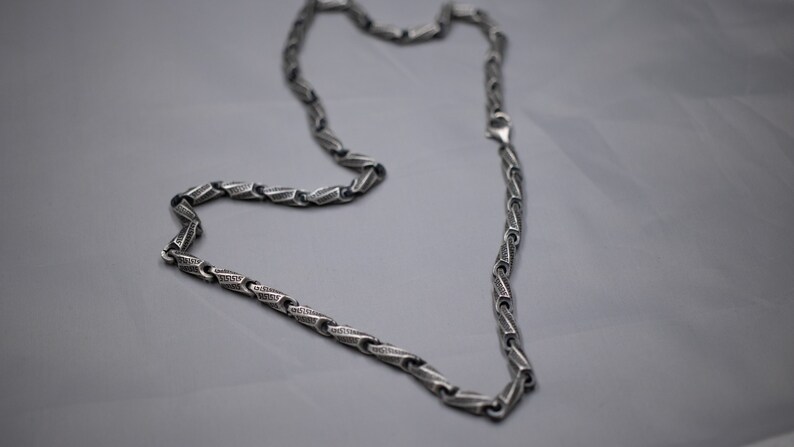Silver Greek Decor Chain Necklace Greece Decor Jewelry - Etsy