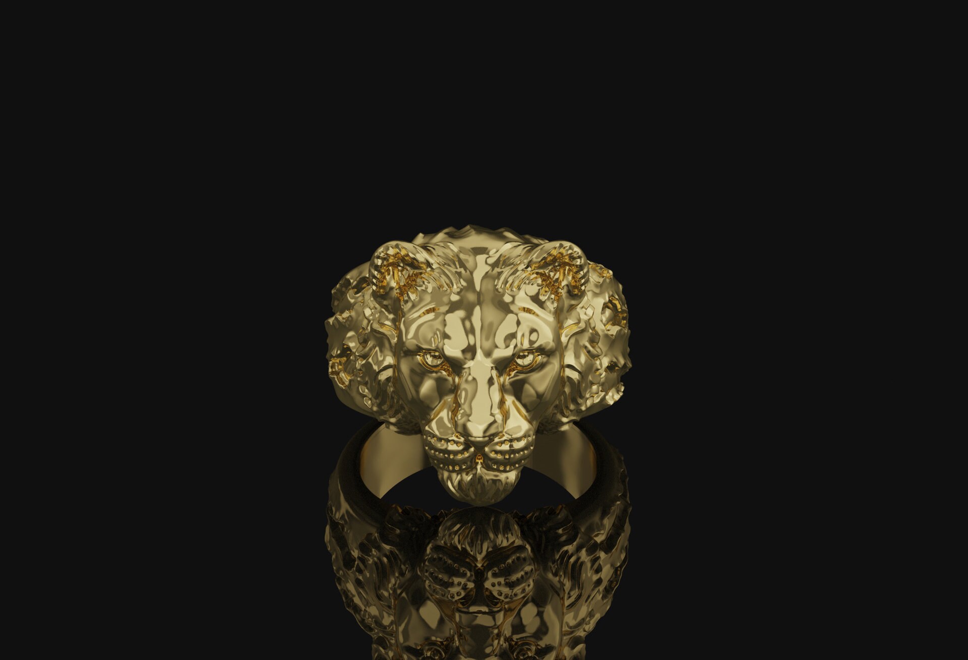 Silver Lioness Queen Ring Women's Animal Jewelry - Etsy