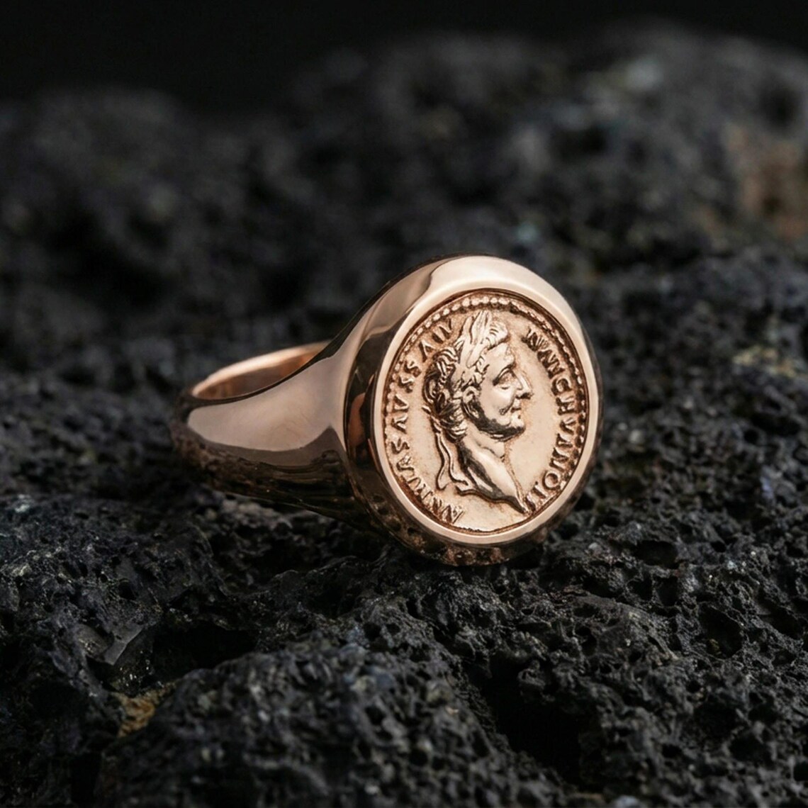 Augustus Octavian Ancient Coin Ring, Sterling Silver History Jewelry - Etsy