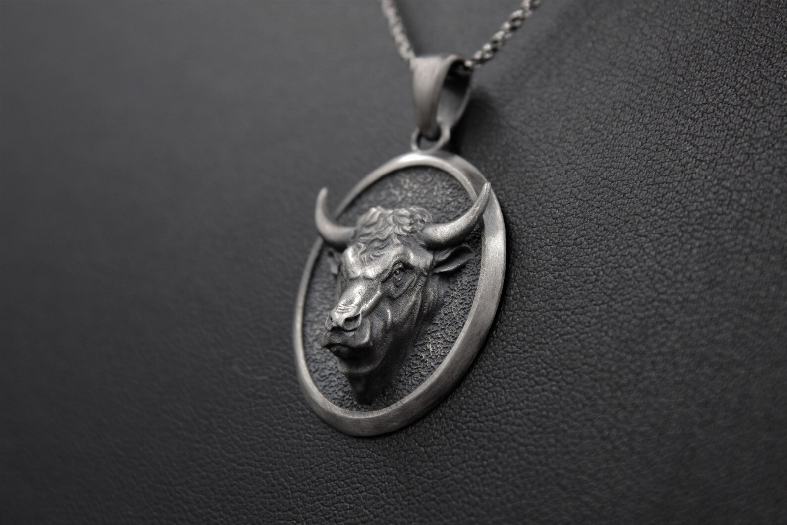 Personalized Bull Necklace Silver Buffalo Accessory Birthday - Etsy