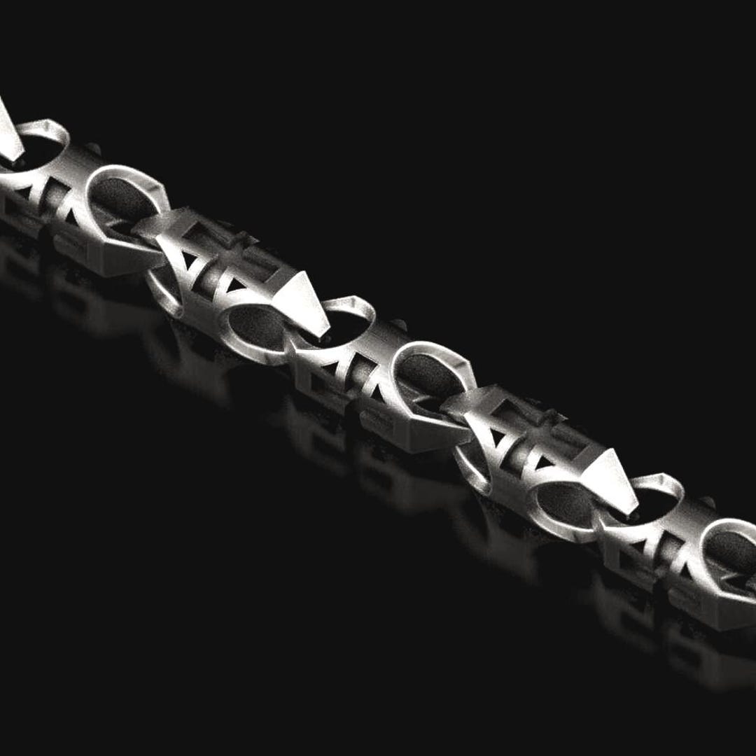 925 Silver Cross Pattern Chain for Men – Christian Religious Necklace ...
