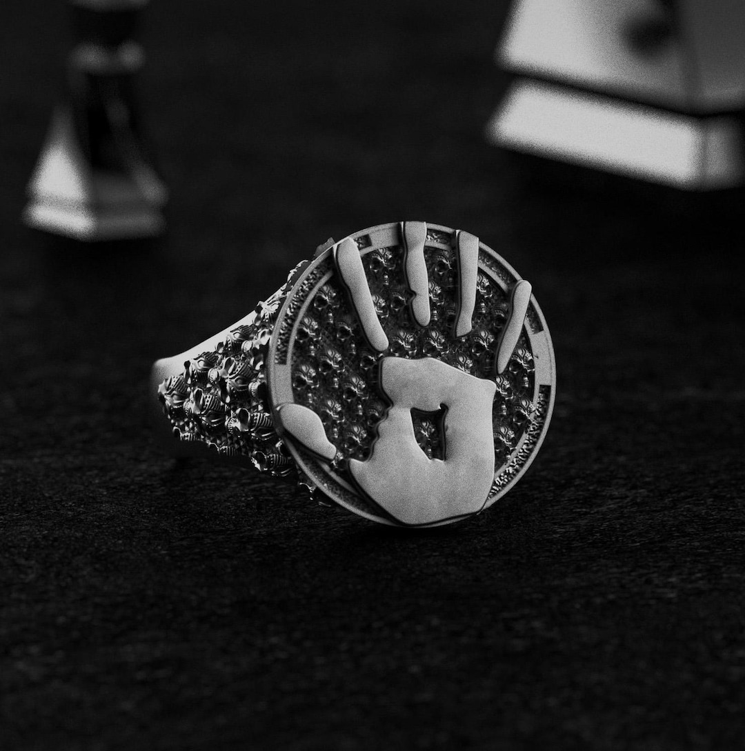 Silver Skyrim Dark Brotherhood Ring, Thieves Guild Emblem, 'we Know ...