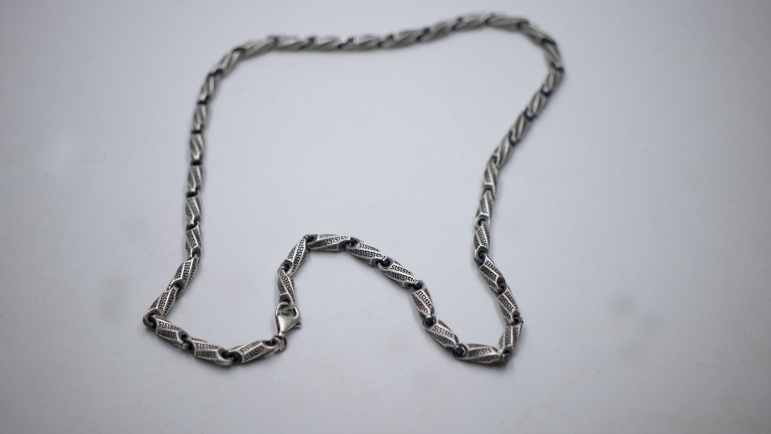 Silver Greek Decor Chain Necklace Greece Decor Jewelry - Etsy