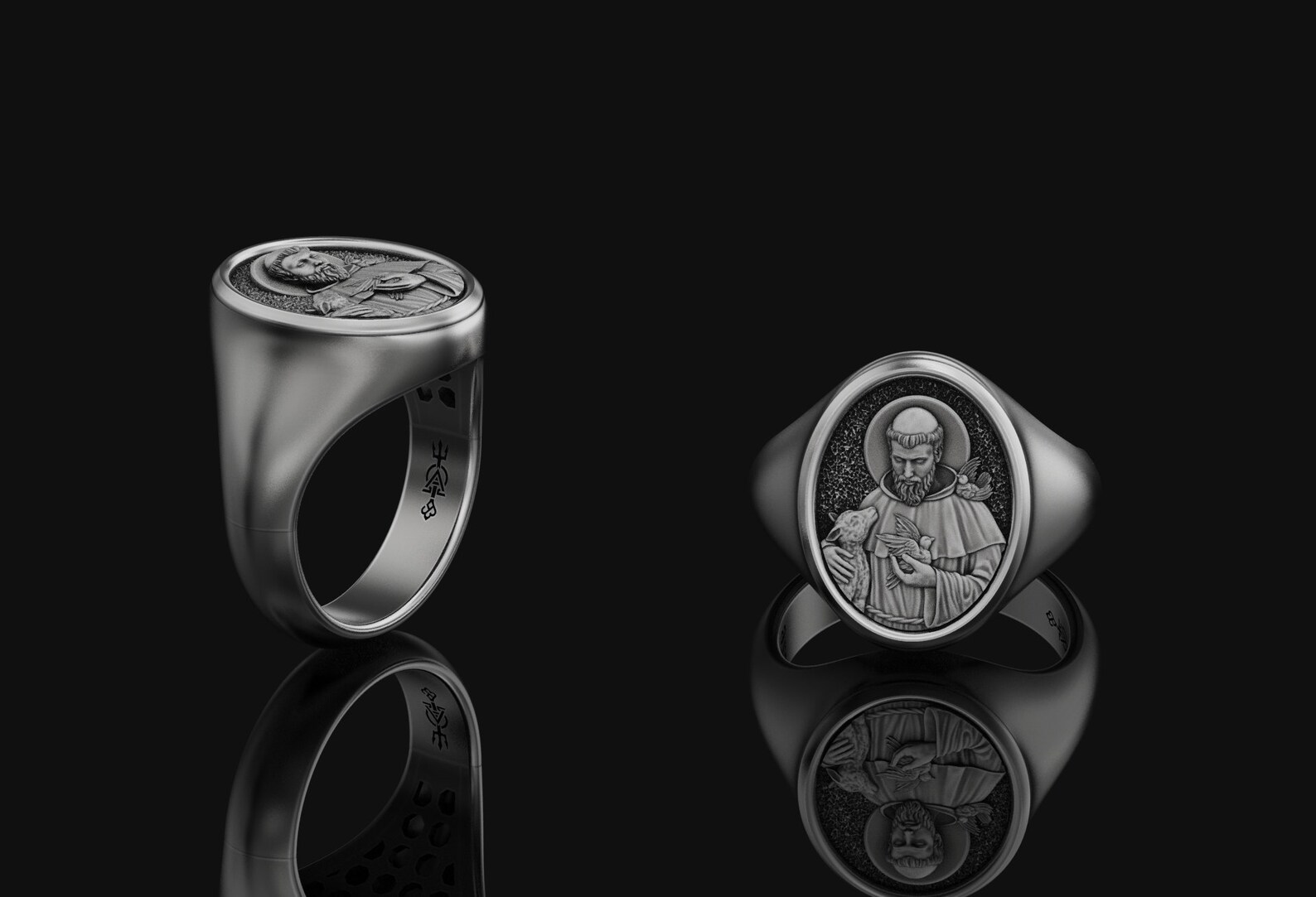 St Francis Ring Religious Accessory Christian Jewelry Gift for - Etsy