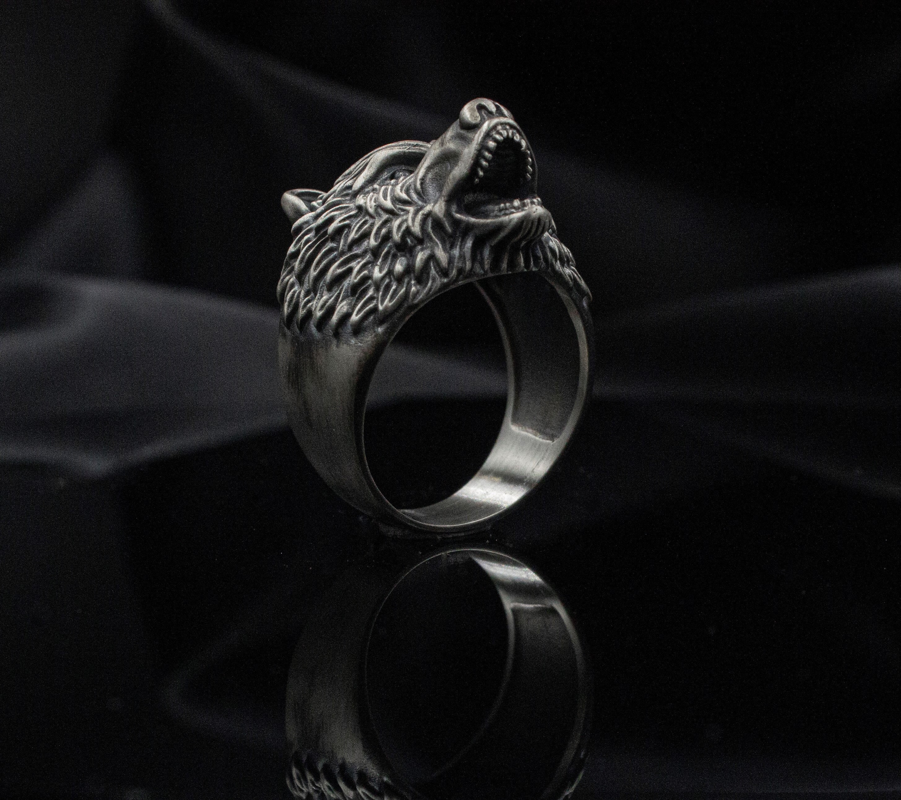 Sterling Silver Nordic Viking Bear Ring, Slavic Jewelry Gift - Etsy