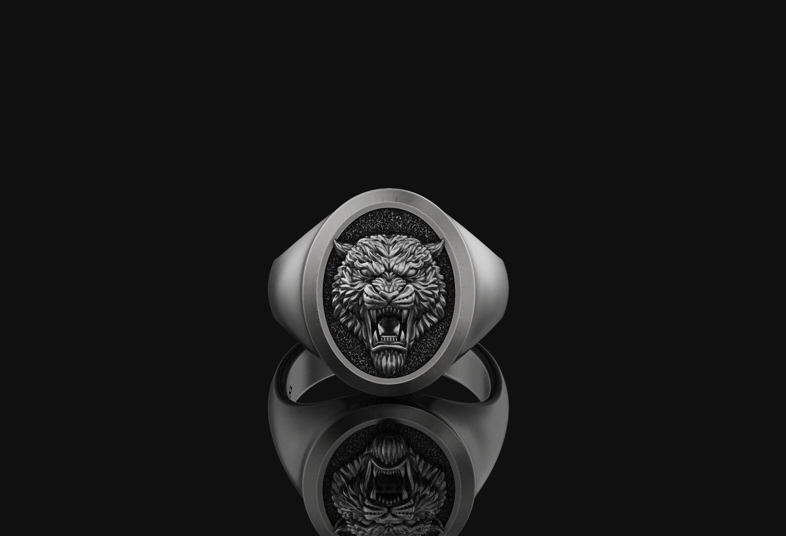 Silver Tiger Signet Ring Silver Jewelry for Men Women - Etsy
