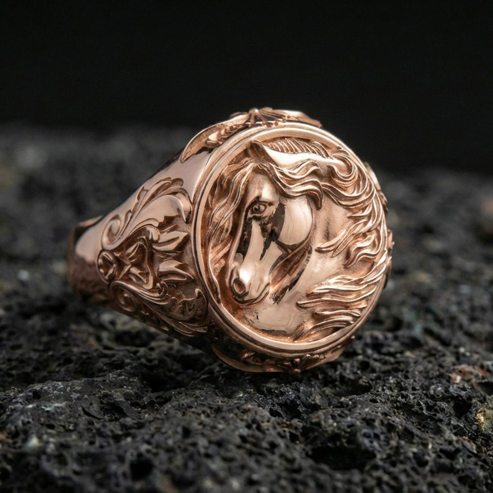 Silver Equestrian Ring - Elegant Horse Jewelry, Gift for Horse Lovers ...
