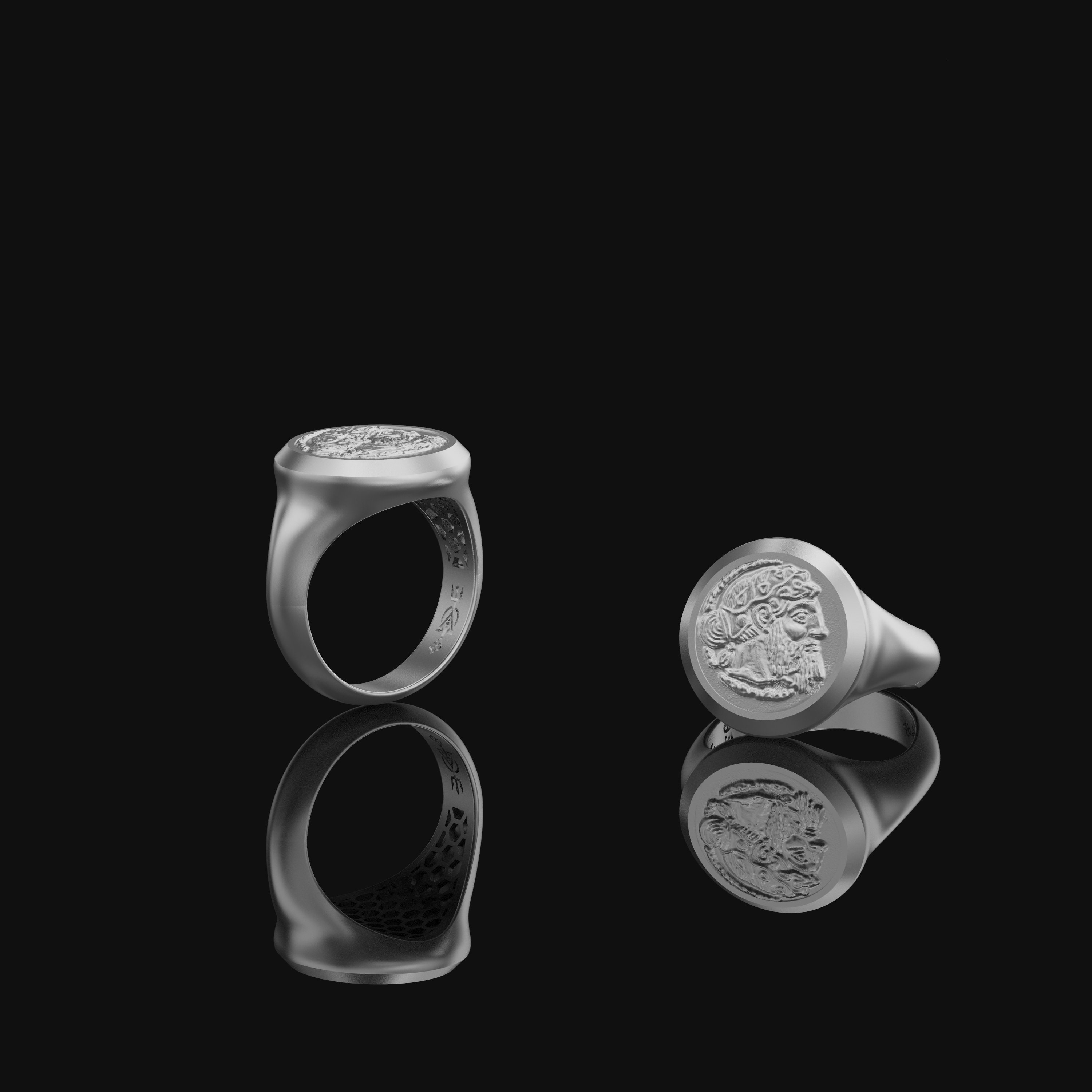 Silver Coin Ring Historical Jewelry Coin Signet Ring Roman - Etsy