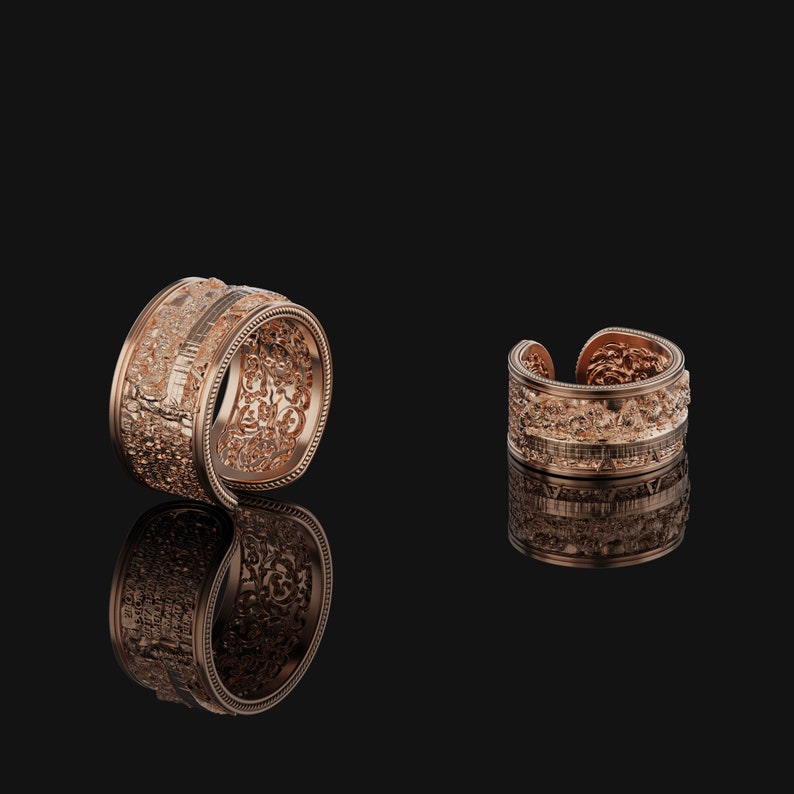 The Last Supper Band Ring, Silver Artificial Christian Jewelry ...