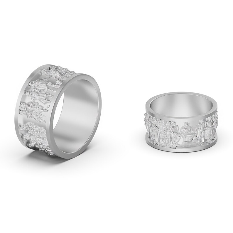 Solid Gold Ancient Greek Ring, Heavy Stylish Band, Rome People - Crowd ...