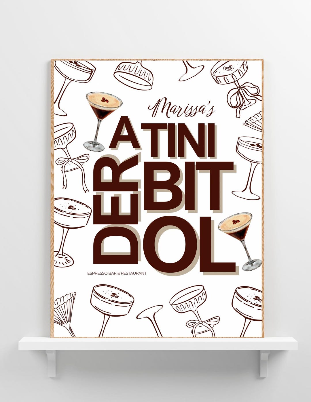 A Tini Bit Older Espresso Themed Welcome Sign Editable & Printable ...