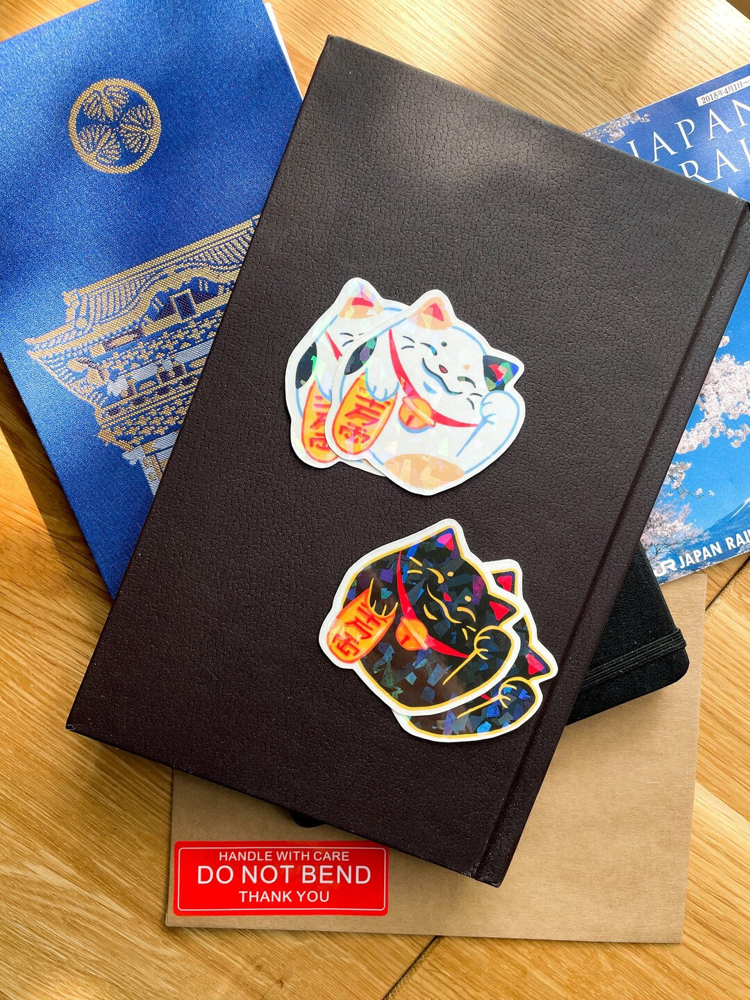 Holographic Japanese Lucky Cat / Vinyl Sticker / Japanese Sticker ...