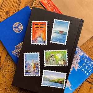 Kyoto Fushimi Inari Shrine - Stamp Glossy Vinyl Sticker - Japan ...