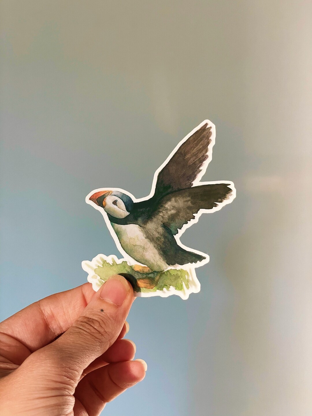 Puffin Sticker / Puffin Sticker / Watercolor Bird / Bird Sticker ...