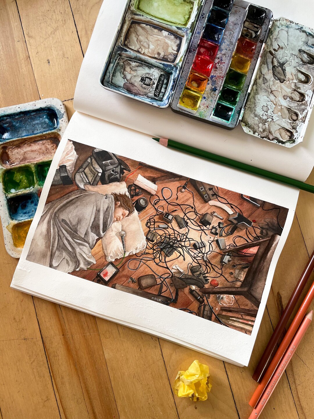 Bo Burnham INSIDE / Postcard Print / Watercolor Painting / Comedy ...