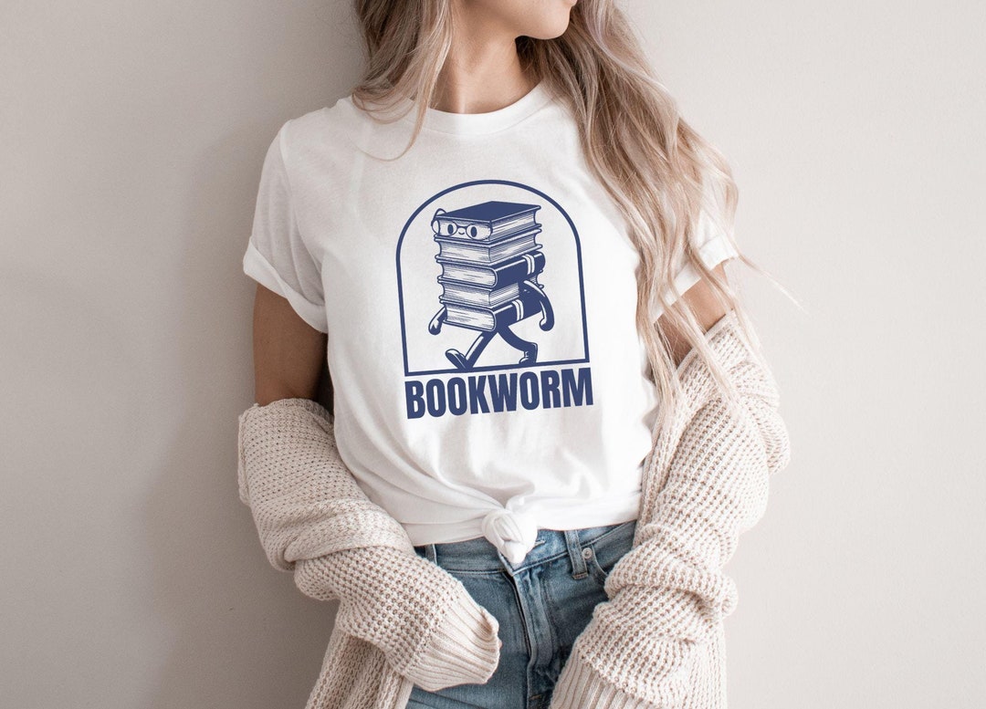 Bookworm Shirt, Teacher Appreciation, Books Lover Gift, Gift for ...