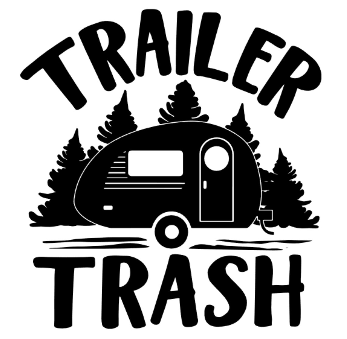 Trailer Trash Sticker - Etsy Canada