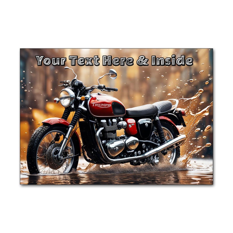 Motor Bike Theme Cards - Etsy UK