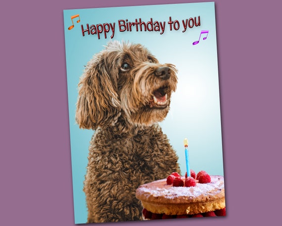 Labradoodles You A Birthday Wish Doodle Dog Birthday Card | Paper