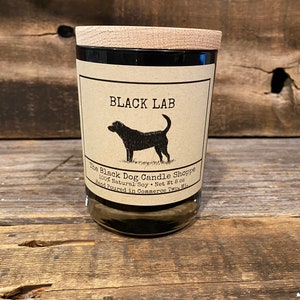 Black Lab Candle Black Lab Candle Gift Lab Candlelab - Etsy