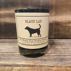Black Lab Candle Black Lab Candle Gift Lab Candlelab - Etsy