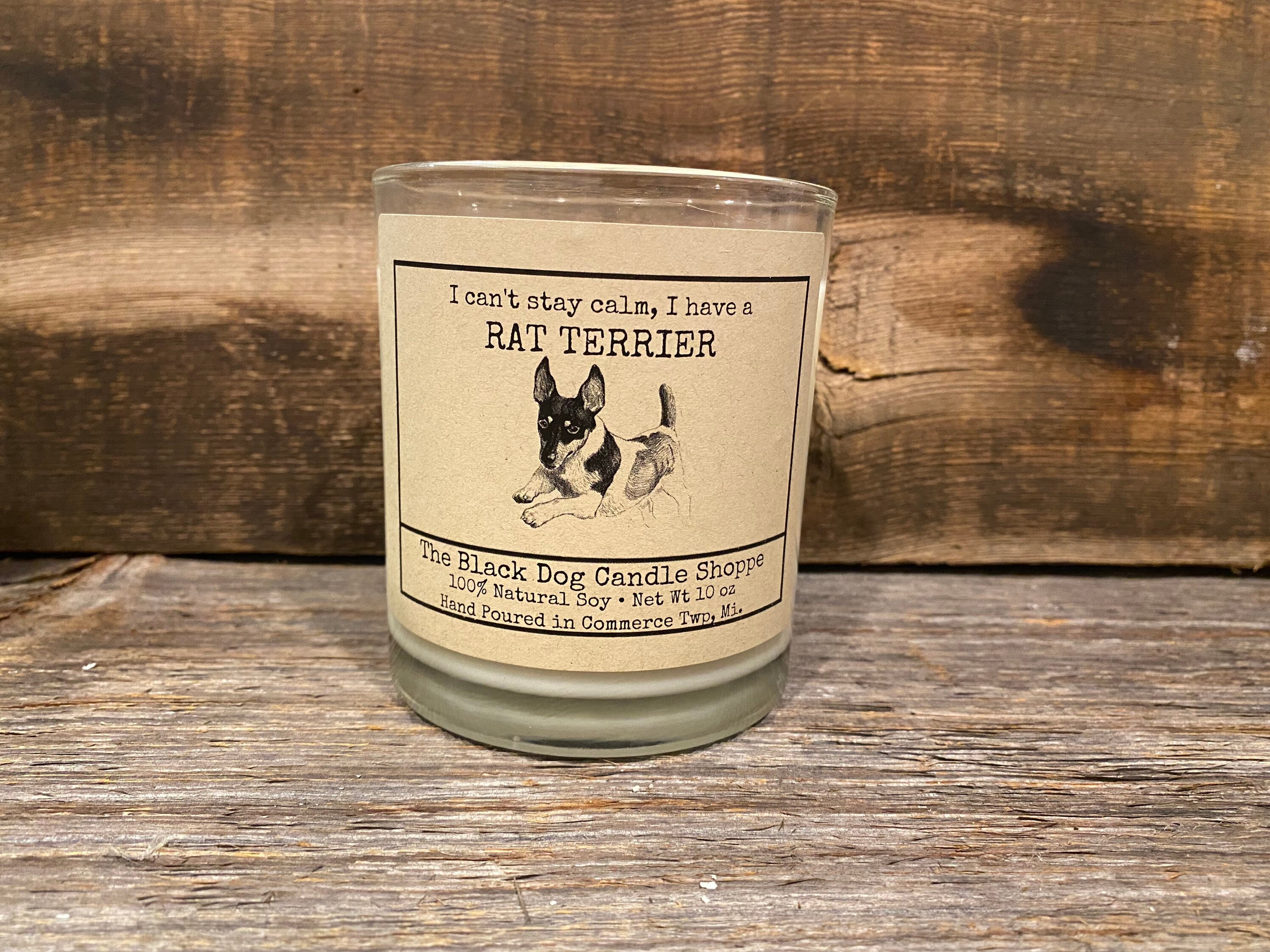 Rat Terrier Candle I Cant Keep Calm Candle Rat Terrier - Etsy