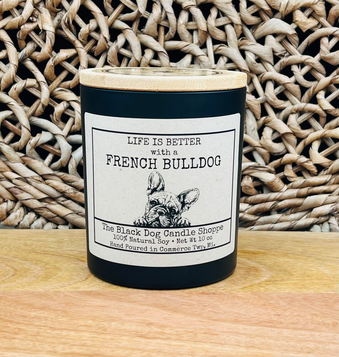 French Bulldog Candle; Frenchie Candle; Dog Themed Candle; Gift for ...