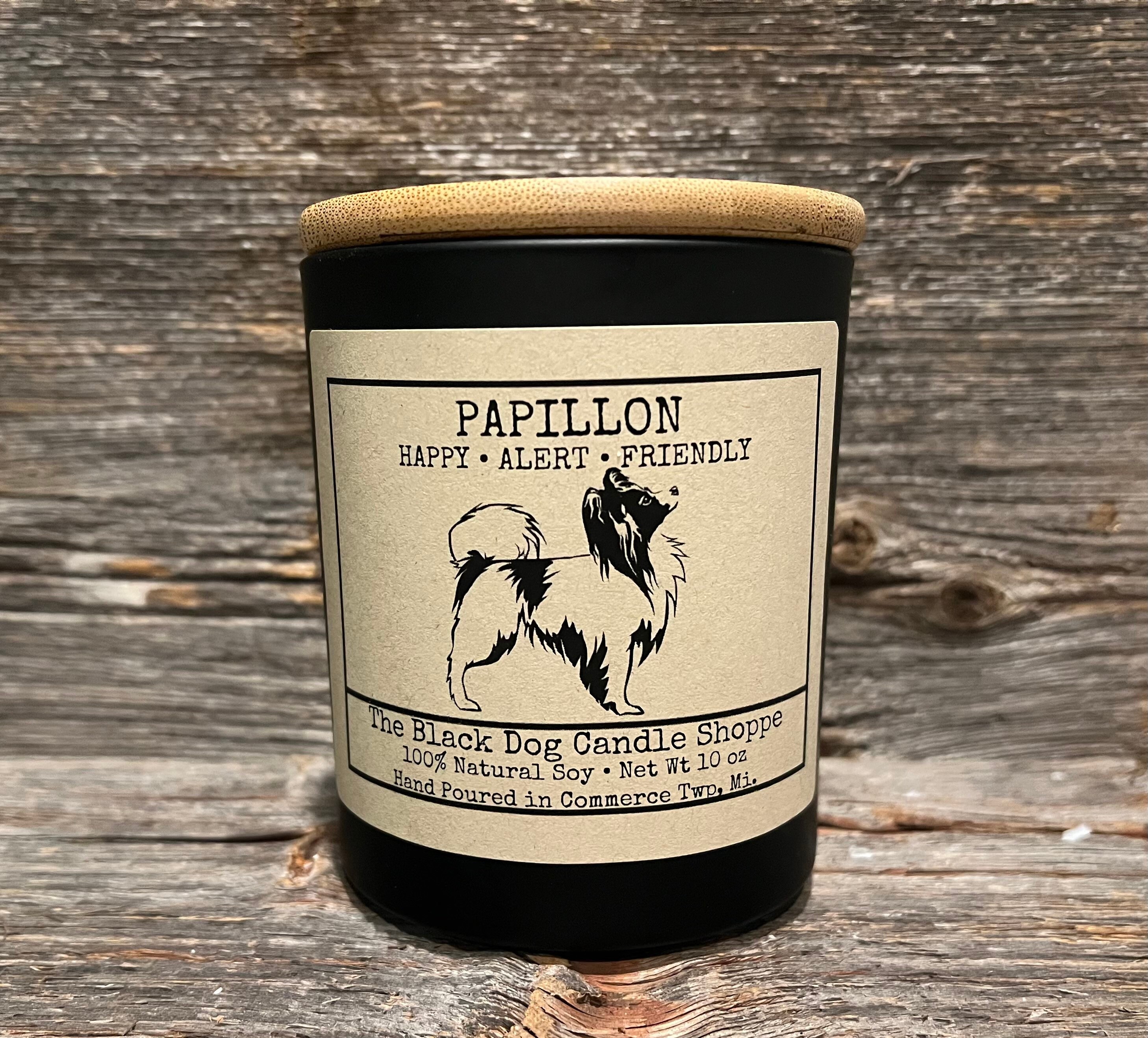 Papillon Dog Themed Candle Papillon Gift Dog Themed Candle - Etsy