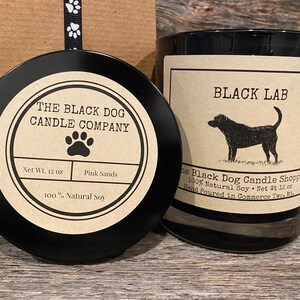 Black Lab Candle Black Lab Candle Gift Lab Candlelab - Etsy
