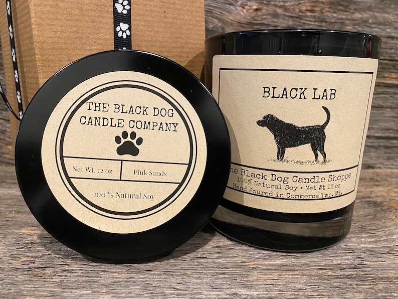 Black Lab Candle Black Lab Candle Gift Lab Candlelab - Etsy