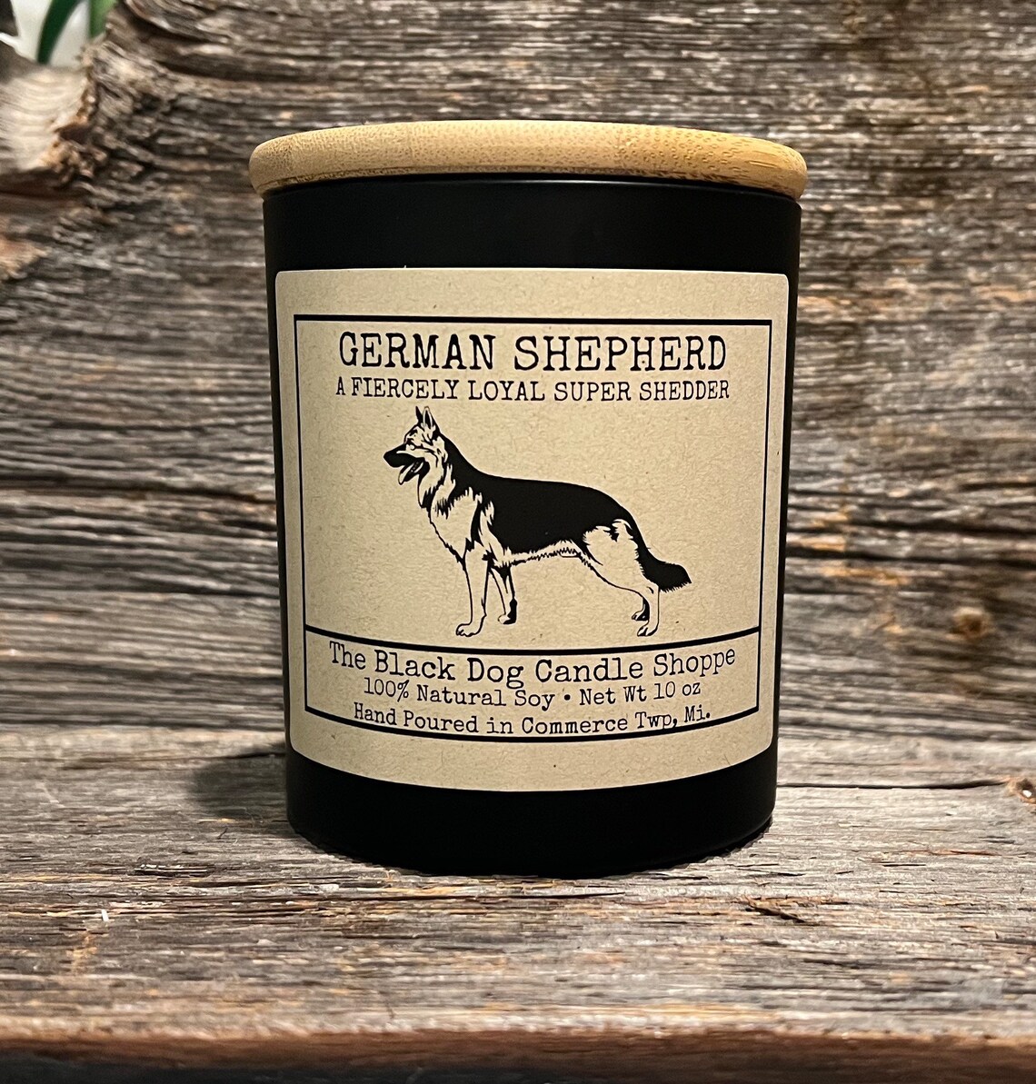 German Shepherd Candle German Shepherd Themed Candle Gift - Etsy