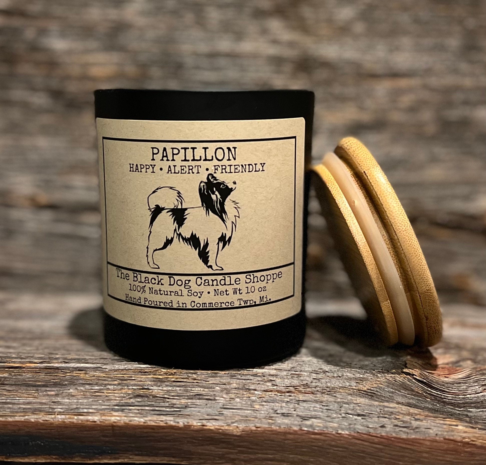 Papillon Dog Themed Candle Papillon Gift Dog Themed Candle - Etsy