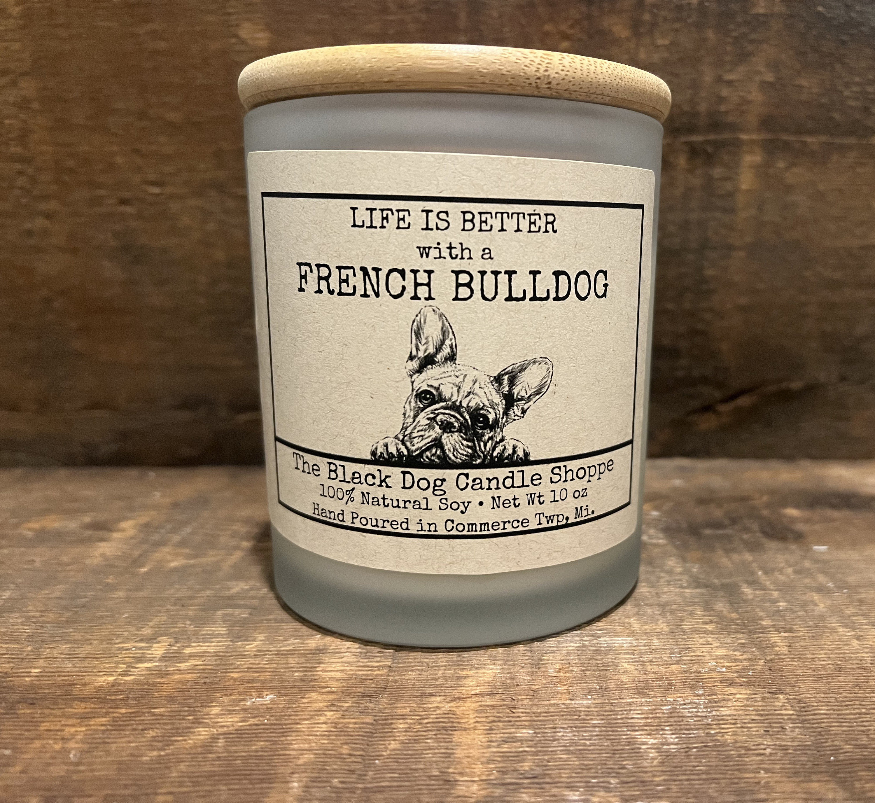 French Bulldog Candle Frenchie Candle Dog Themed Candle - Etsy