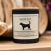 Black Lab Candle Black Lab Candle Gift Lab Candlelab - Etsy