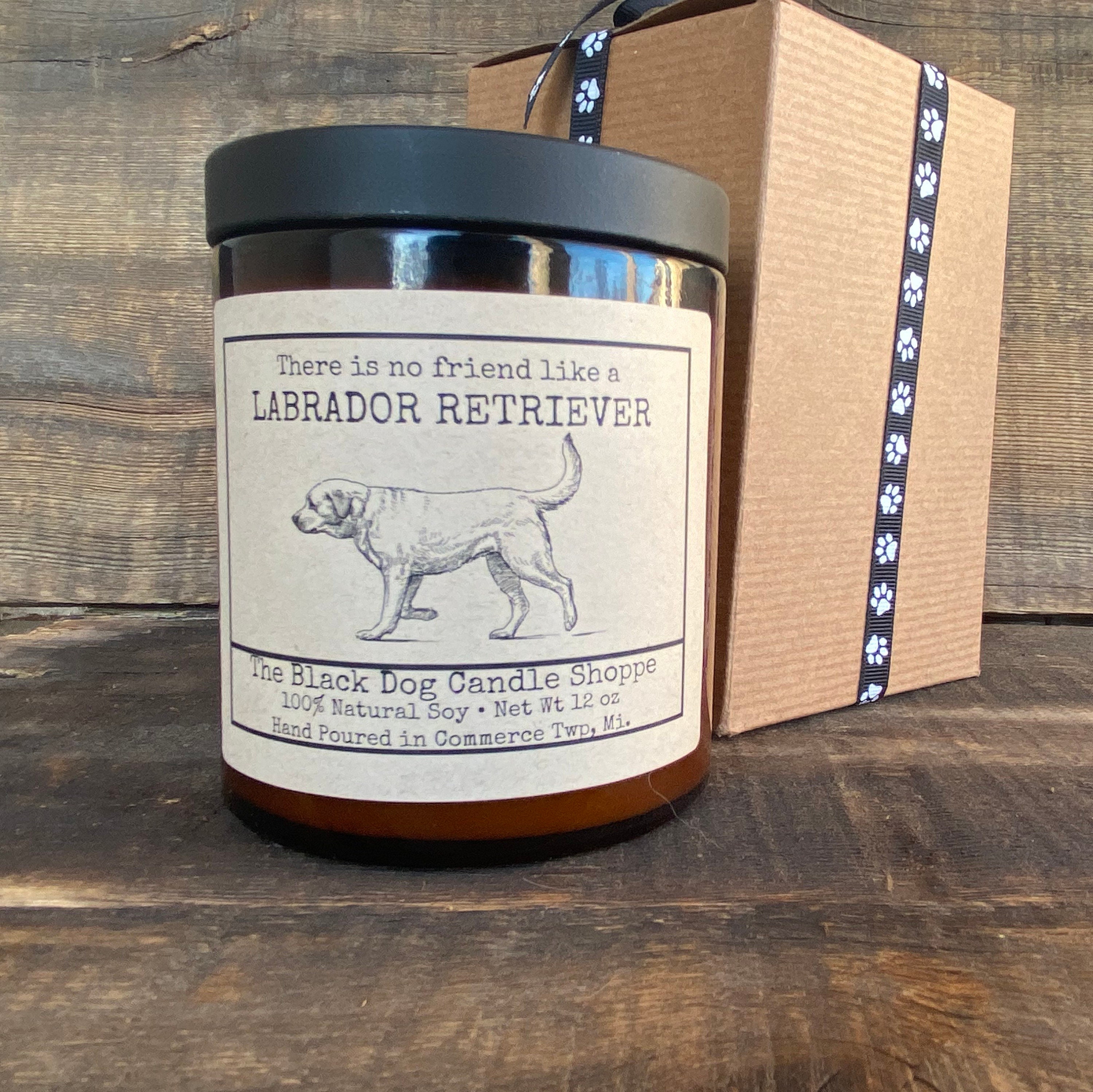 Labrador Retriever Dog Themed Candle Natural Soy Dog Themed | Etsy