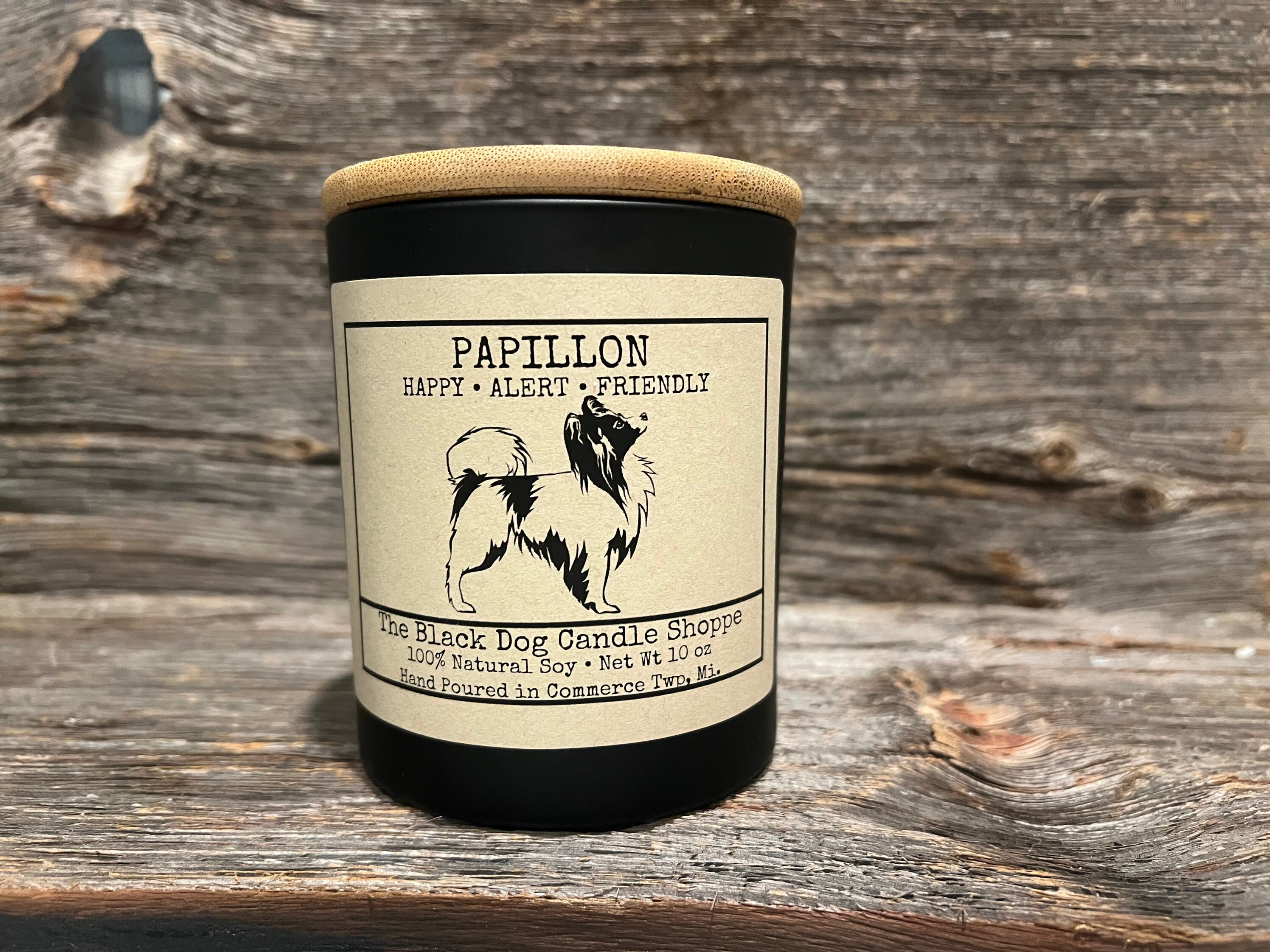 Papillon Dog Themed Candle Papillon Gift Dog Themed Candle - Etsy