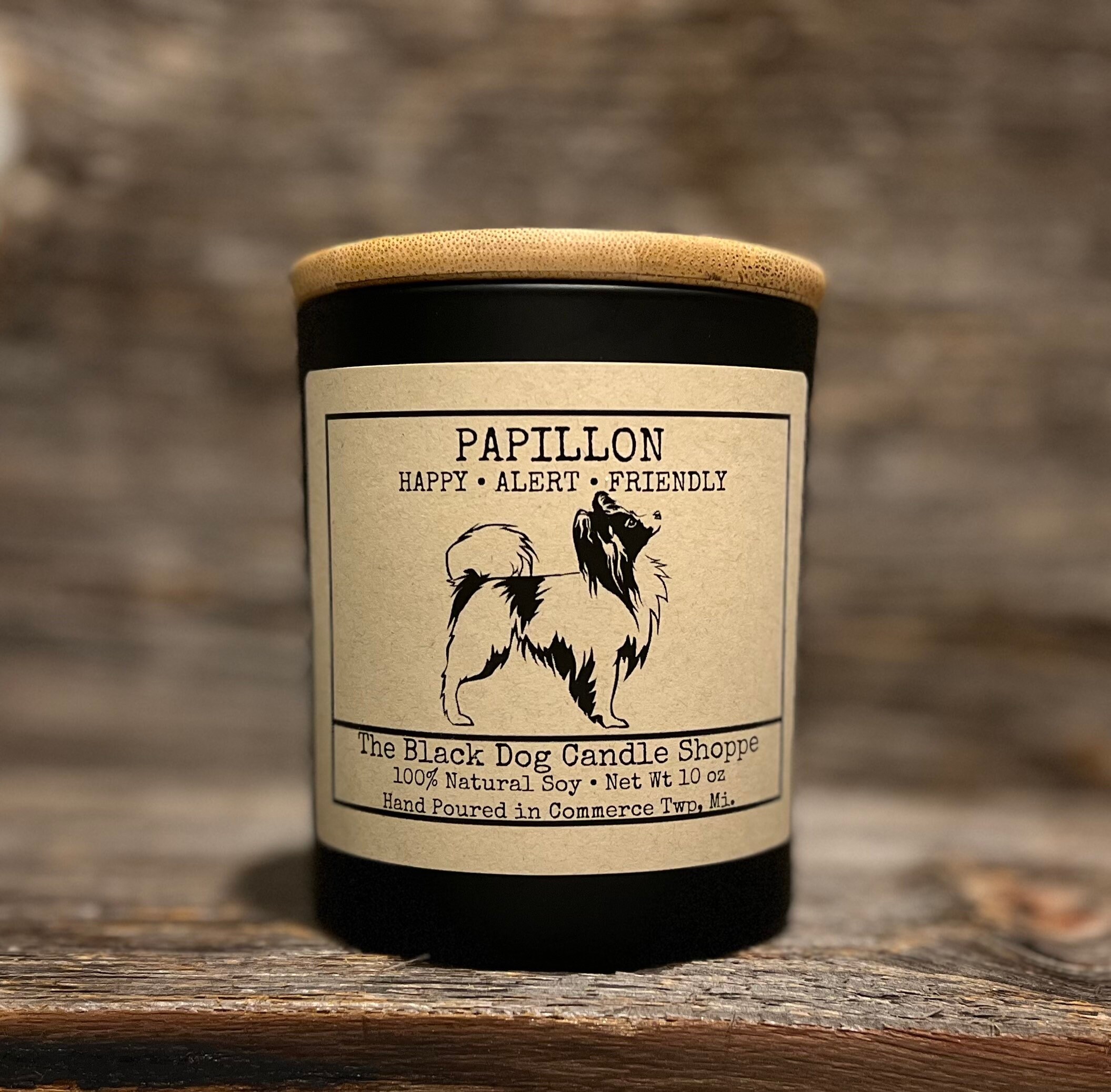 Papillon Dog Themed Candle Papillon Gift Dog Themed Candle - Etsy