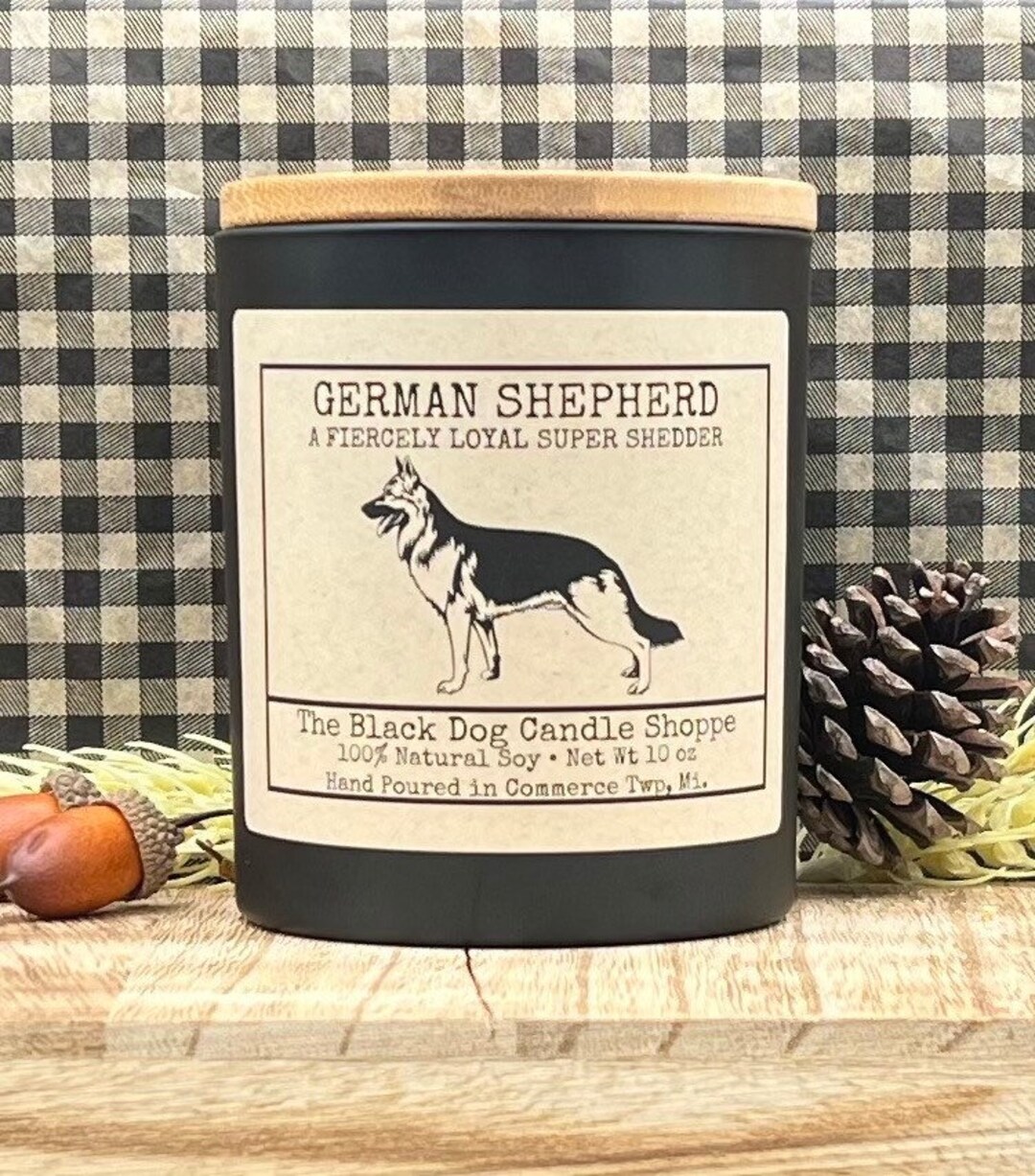 German Shepherd Candle German Shepherd Themed Candle Gift - Etsy