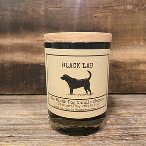 Black Lab Candle Black Lab Candle Gift Lab Candlelab - Etsy