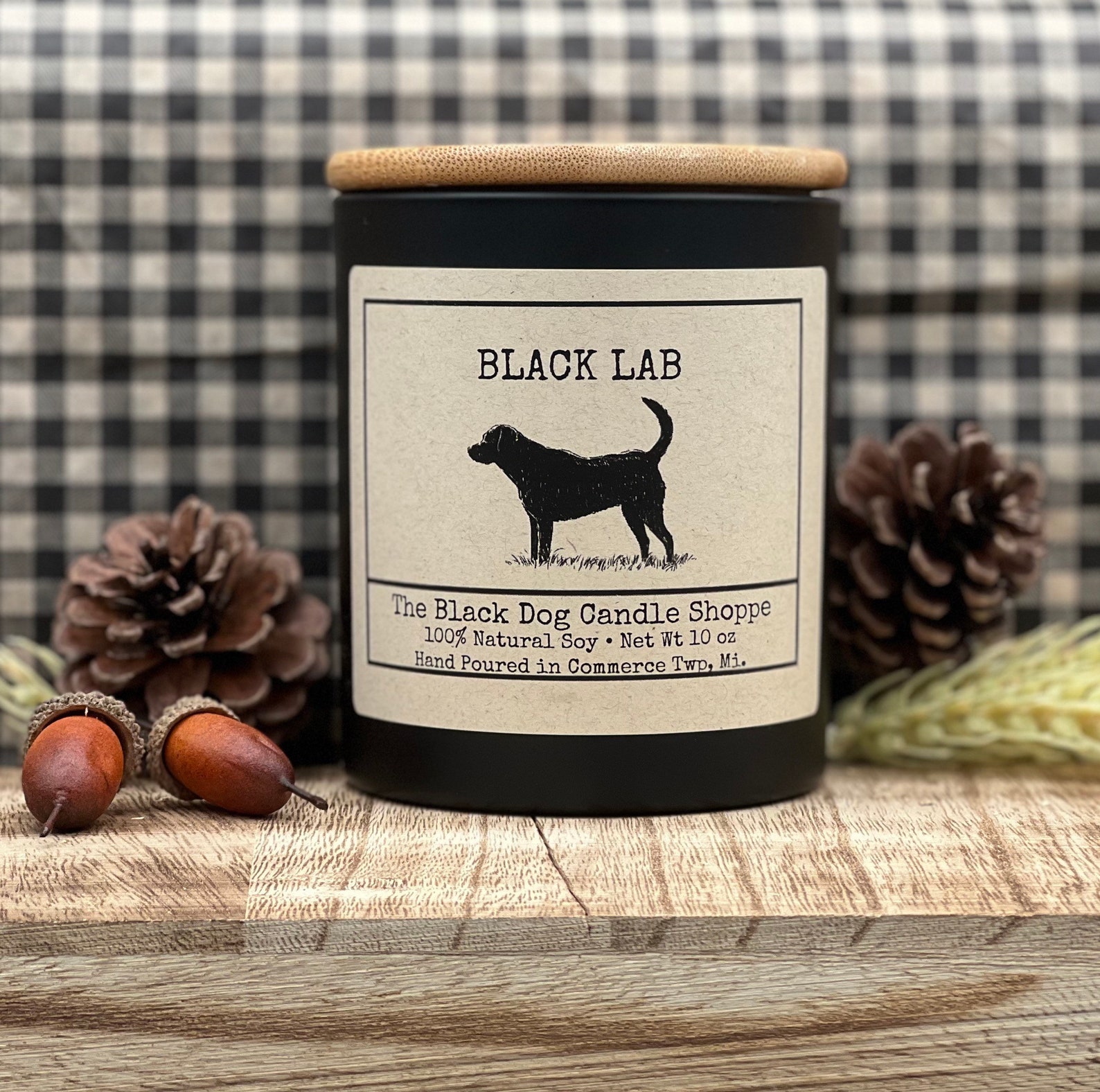 Black Lab Candle Black Lab Candle Gift Lab Candlelab - Etsy