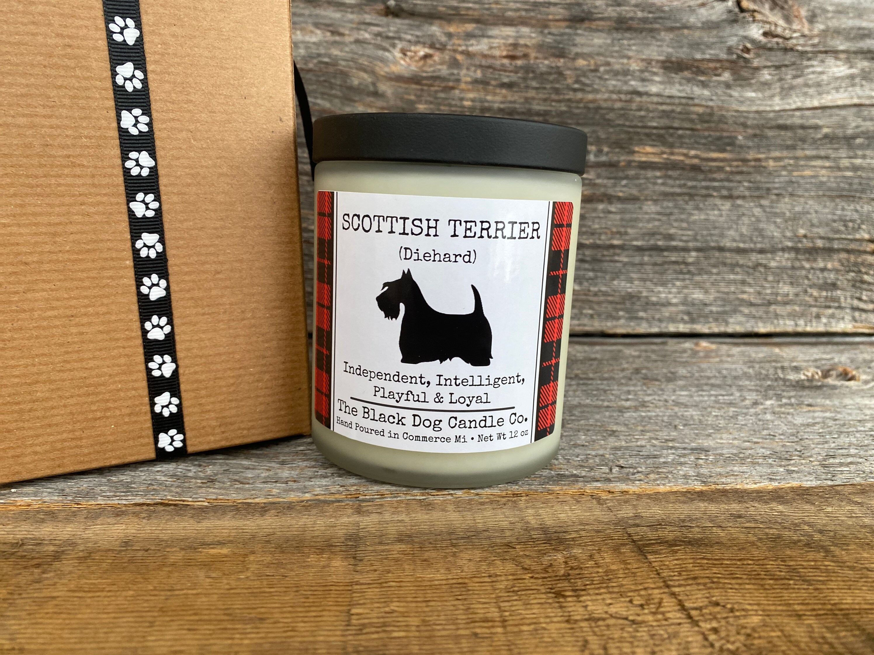 Scottish Terrier Candle Scotty Dog Candle Dog Themed Candle | Etsy