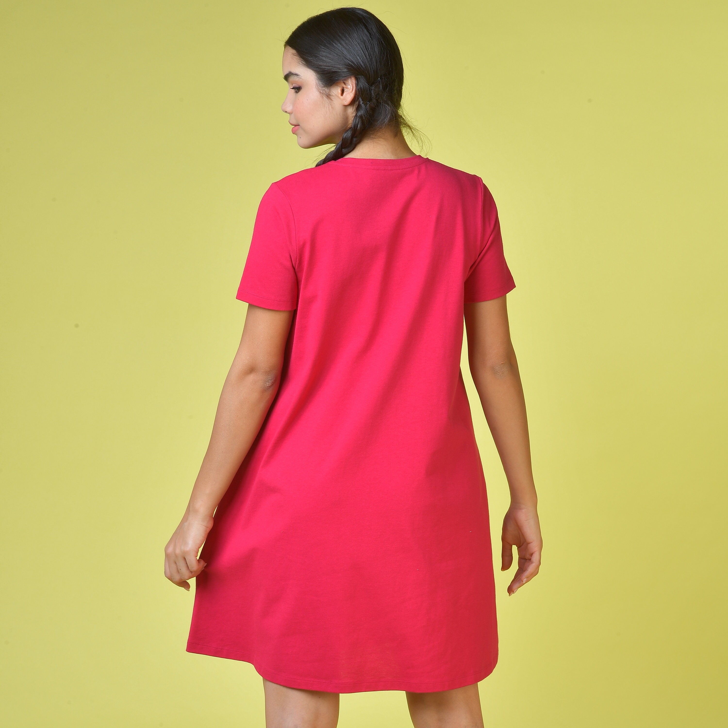 Heavy Cotton T-shirt Dress Tee Shirt Dresses Women's Tee Dresses Floral ...