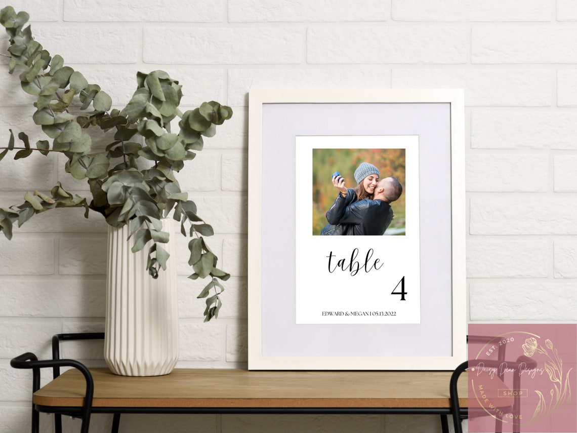 Table Numbers With Photos Digital Download Instant - Etsy