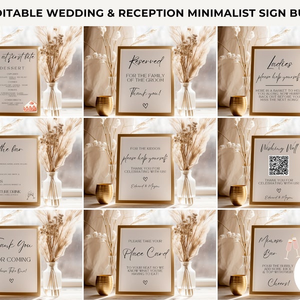 Wedding Sign Bundle - Etsy