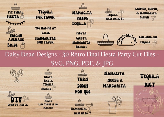 Retro Final Fiesta Bachelorette SVG Funny Bachelorette Party - Etsy